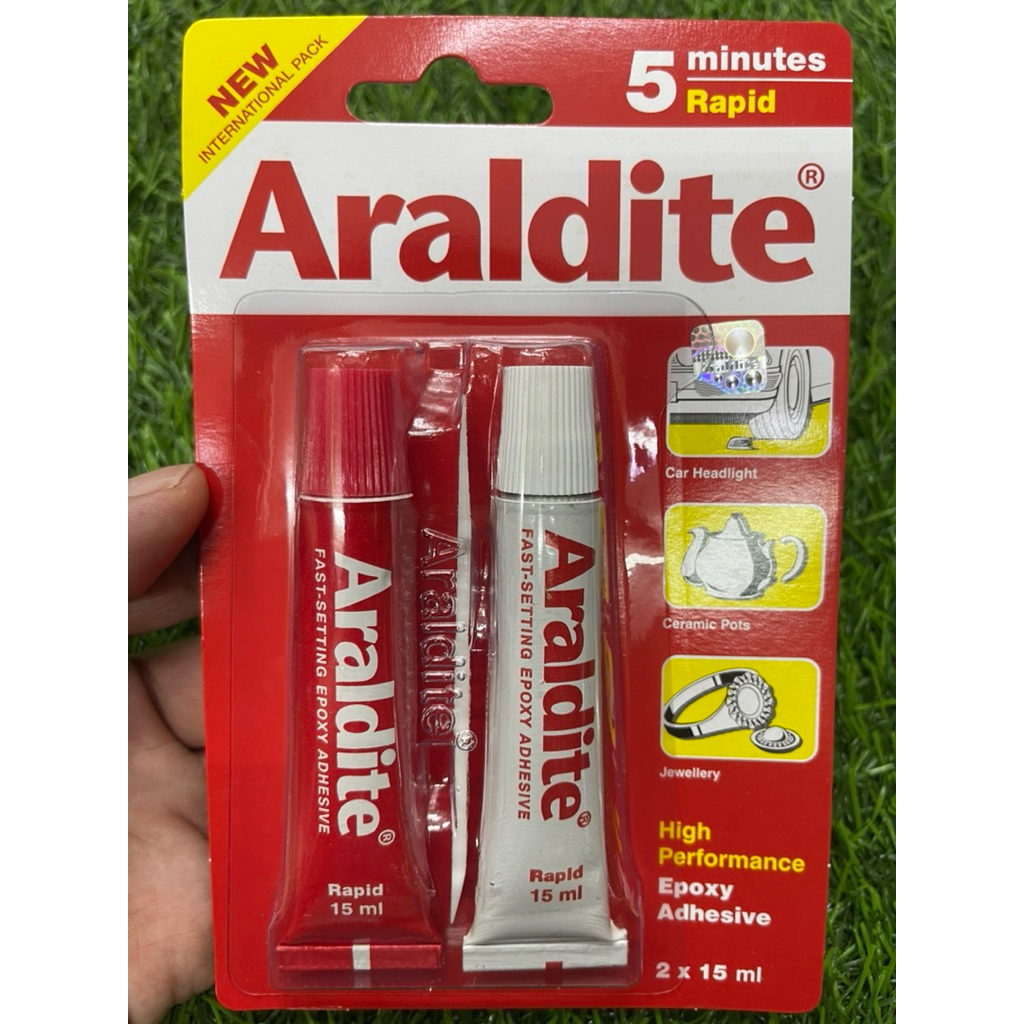 ARALDITE RAPID CRYSTAL 5 MINUTES HIGH PERFORMANCE EPOXY ADHESIVE GLUE ...