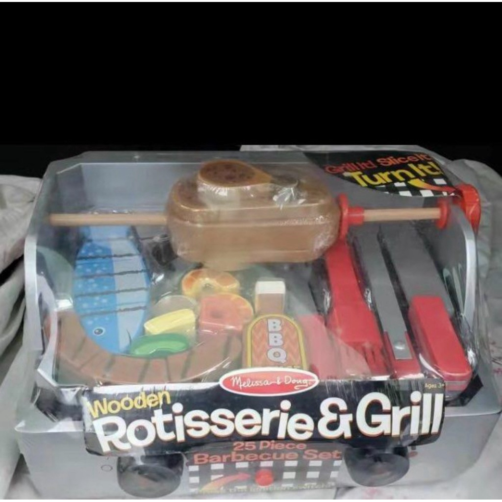 Melissa Doug Rotisserie & Grill ( Cleanrance dented box ) | Shopee ...