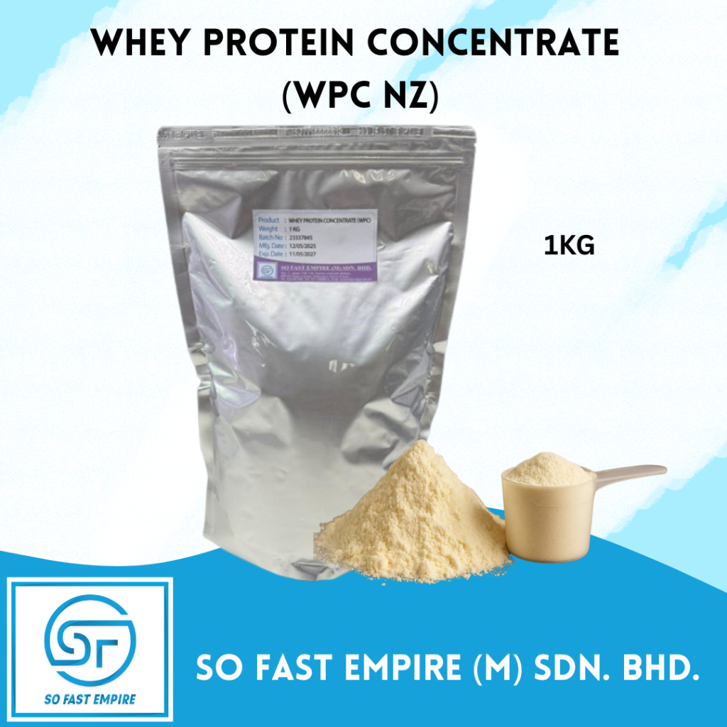 Pure Whey Protein Concentrate WPC NZ 1KG (No Scoop) HALAL | Shopee ...