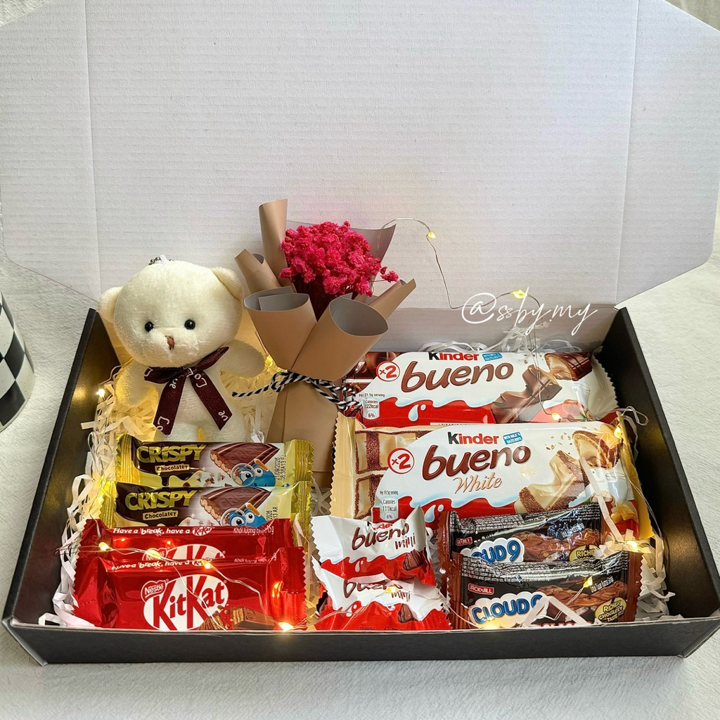 Suprise Chocolate Box Kinder Bueno Birthday Set Anniversary Graduation ...