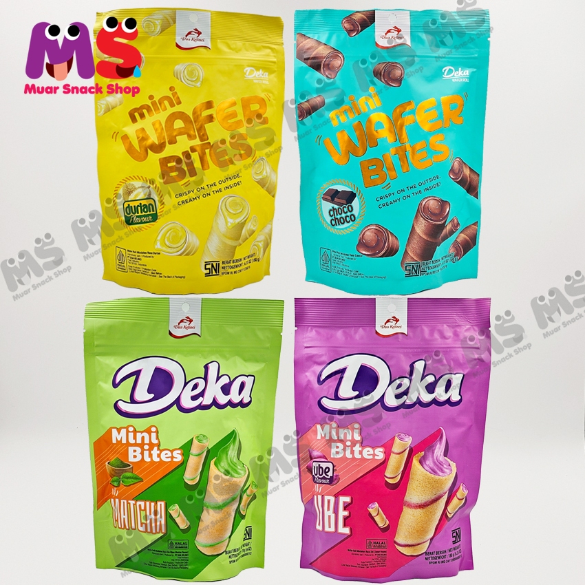 Dua Kelinci Deka Mini Wafer Bites 170g-180g Wafer Roll Minibites ...