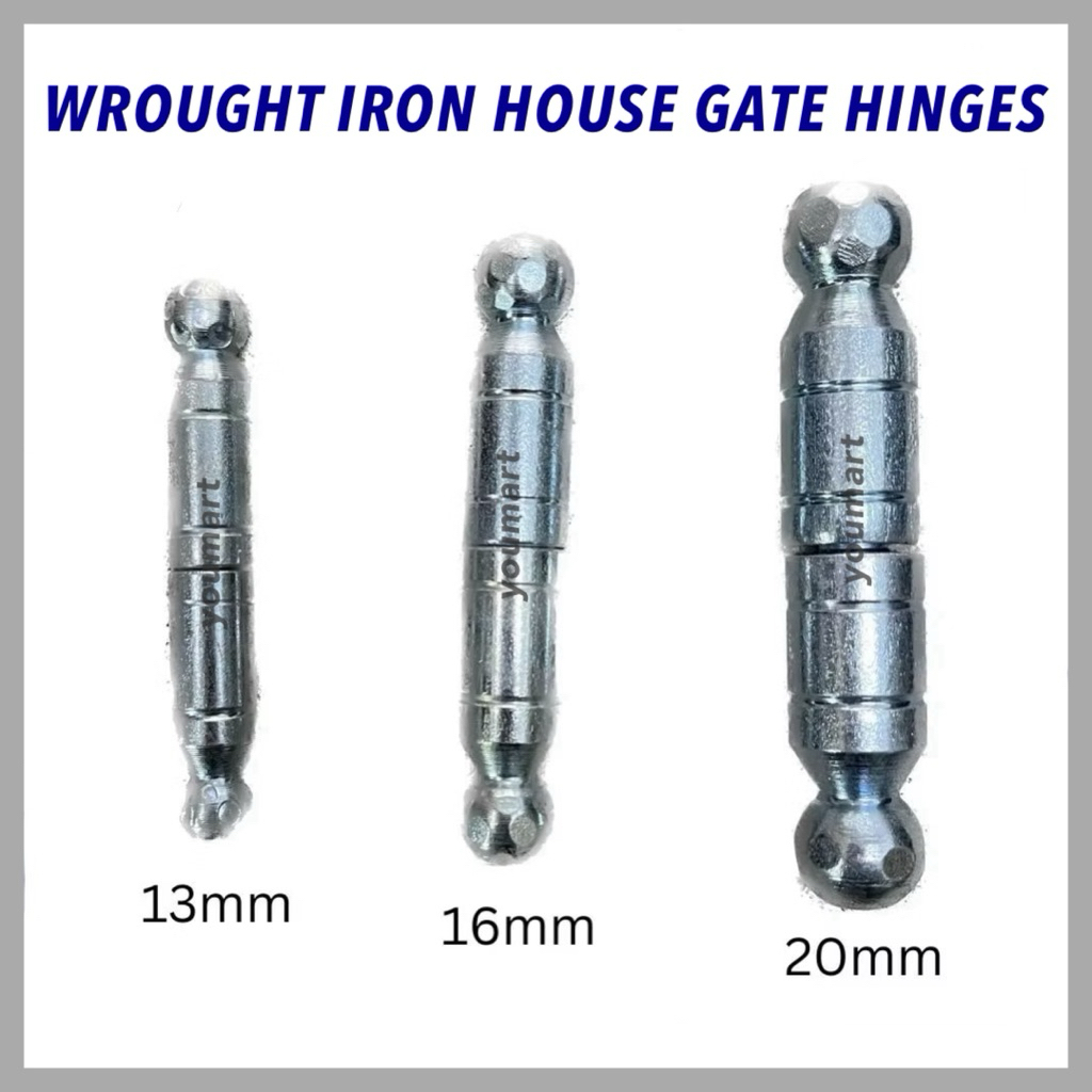 WROUGHT IRON GATE HINGES / ENGSEL PAGAR / GATE HINGES BRACKET / PAGAR ...