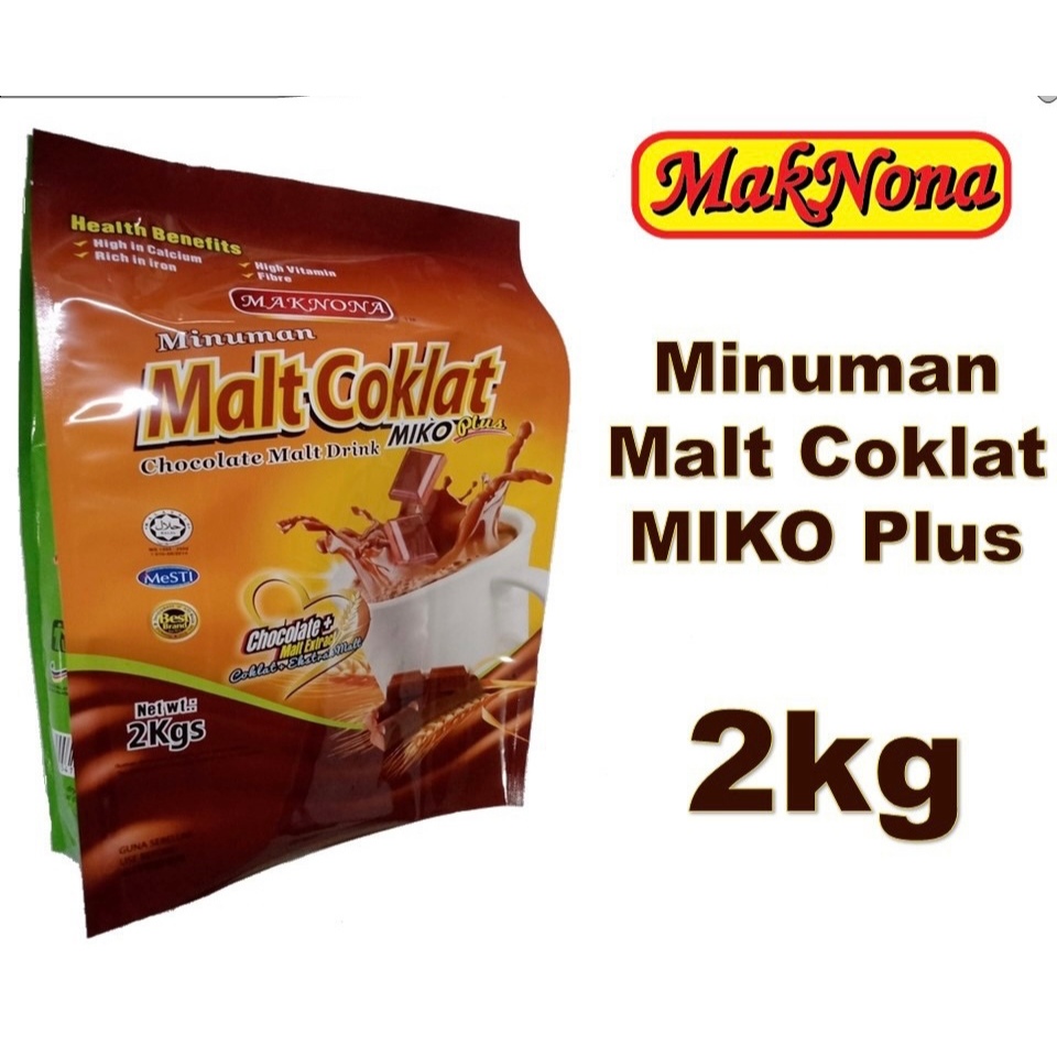 Maknona Chocolate Malt Drink Miko Plus 2 kg Minuman Malt Coklat MIKO ...
