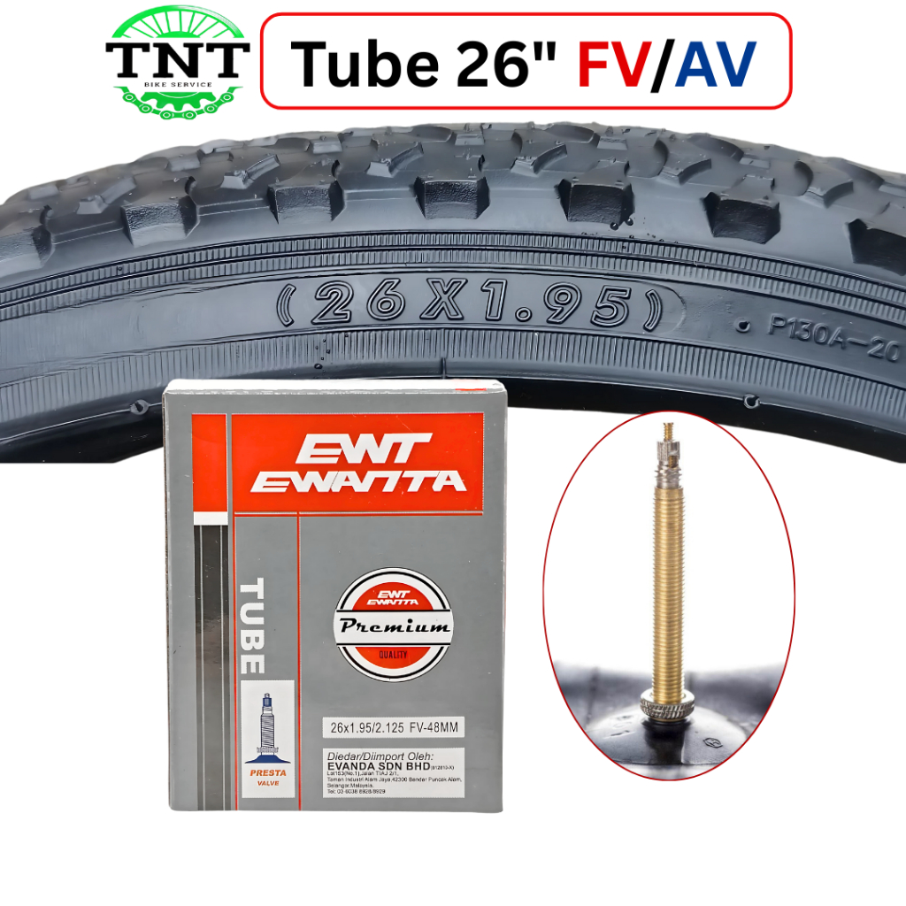 Basikal Tiub 26 X 1.75/1.95/2.125 ( FV/AV ) 48MM | Shopee Singapore