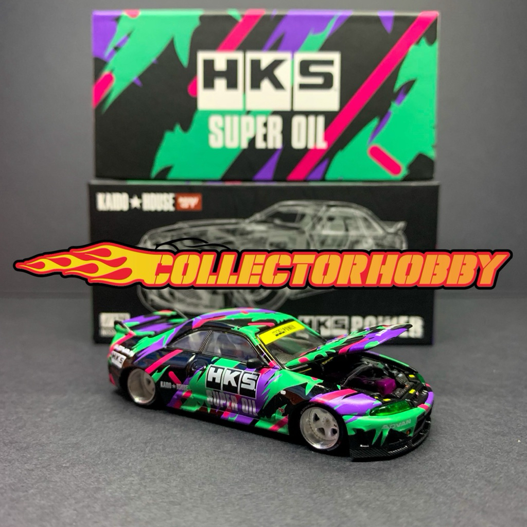 (MINI GT) KAIDO HOUSE NISSAN SKYLINE GTR R33 HKS V1 (KHMG129) | Shopee ...