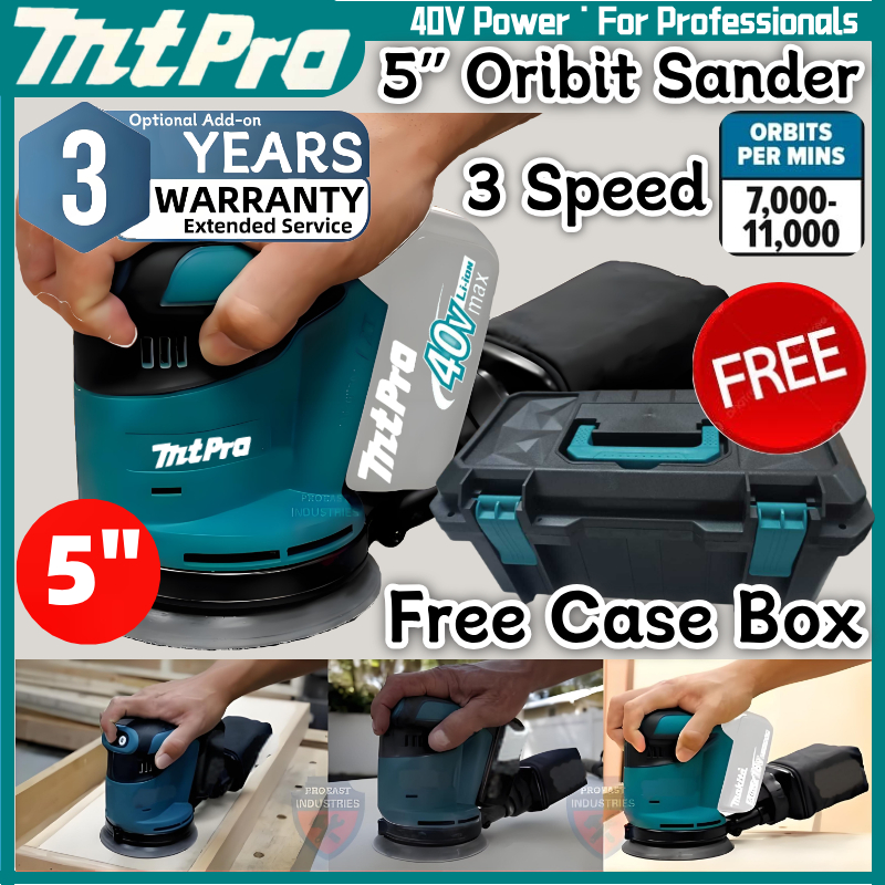 Cordless MtPro 5 inch Oribit Sander DBO180Z Rechargeable Disc Track ...