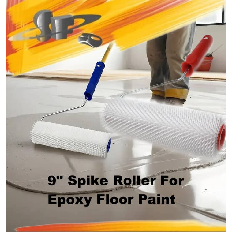 9" SPIKE PAINT ROLLER, SPECIALLY FOR EPOXY FLOOR PAINT & CEMENT SELF ...