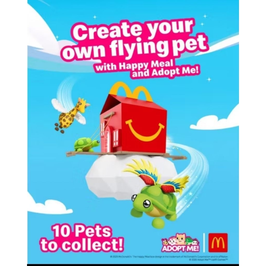 Mcdonald's Mcdonalds Mcd Mekdi Happy Meal Toy Adopt Me Pet Roblox 2025 ...