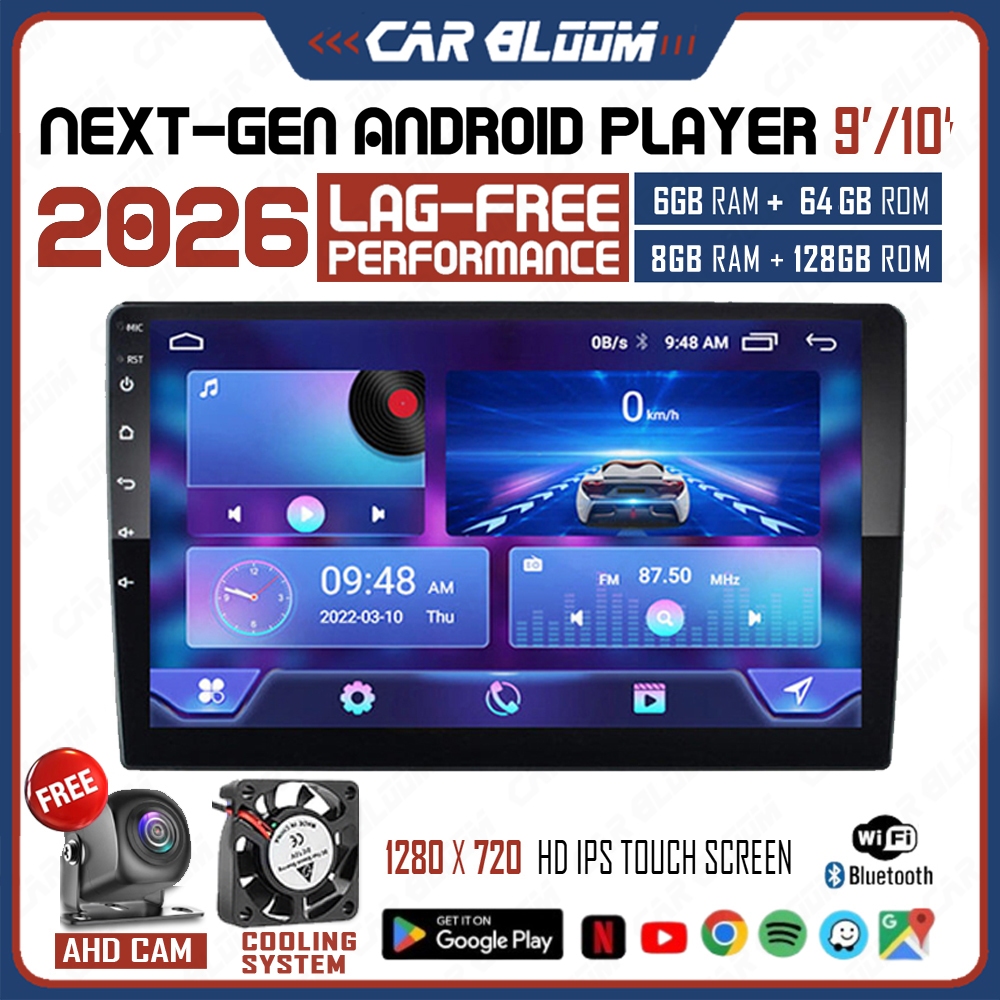 [8GB RAM+128GB ROM] 2026 upgraded CarPlay/Android Auto Android Player 9 ...