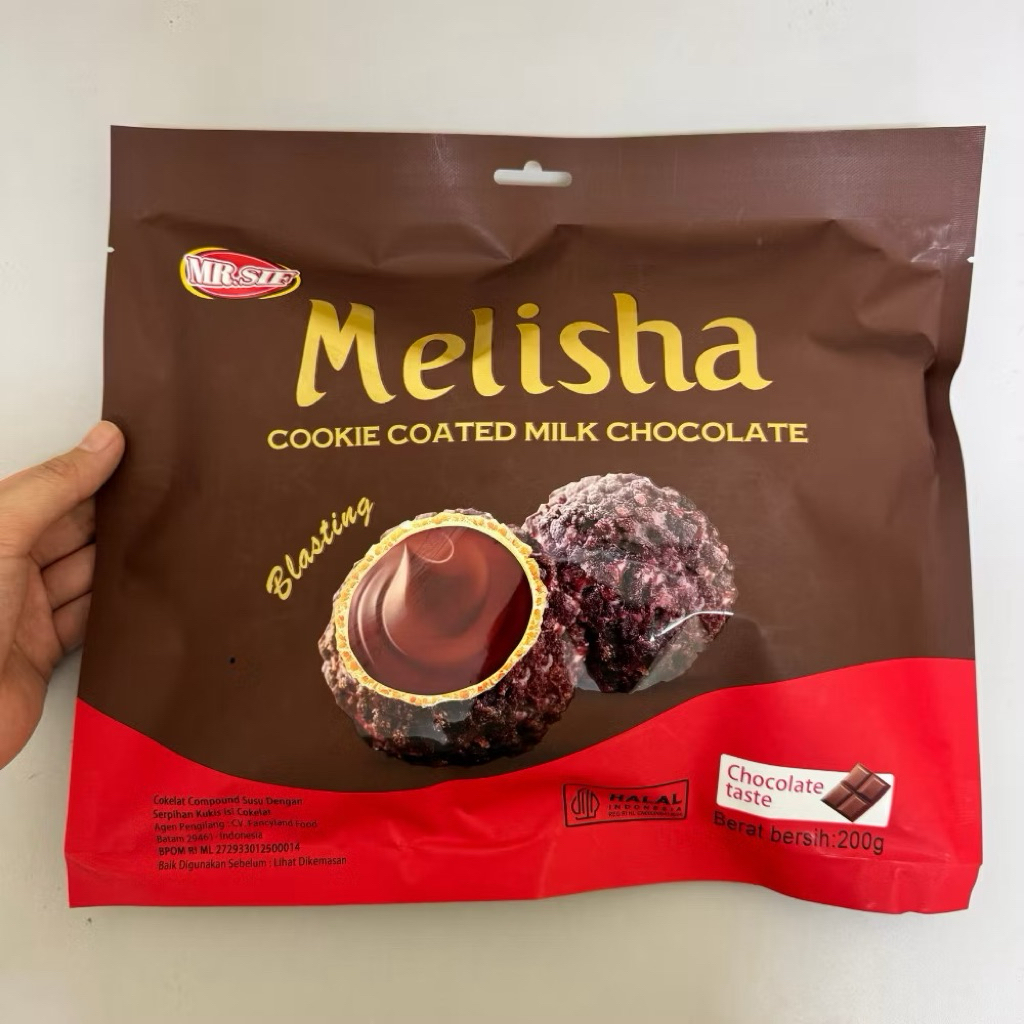 MR. SIF MELISHA milk chocolate/strawberry 200g exp 2026 | Shopee Singapore