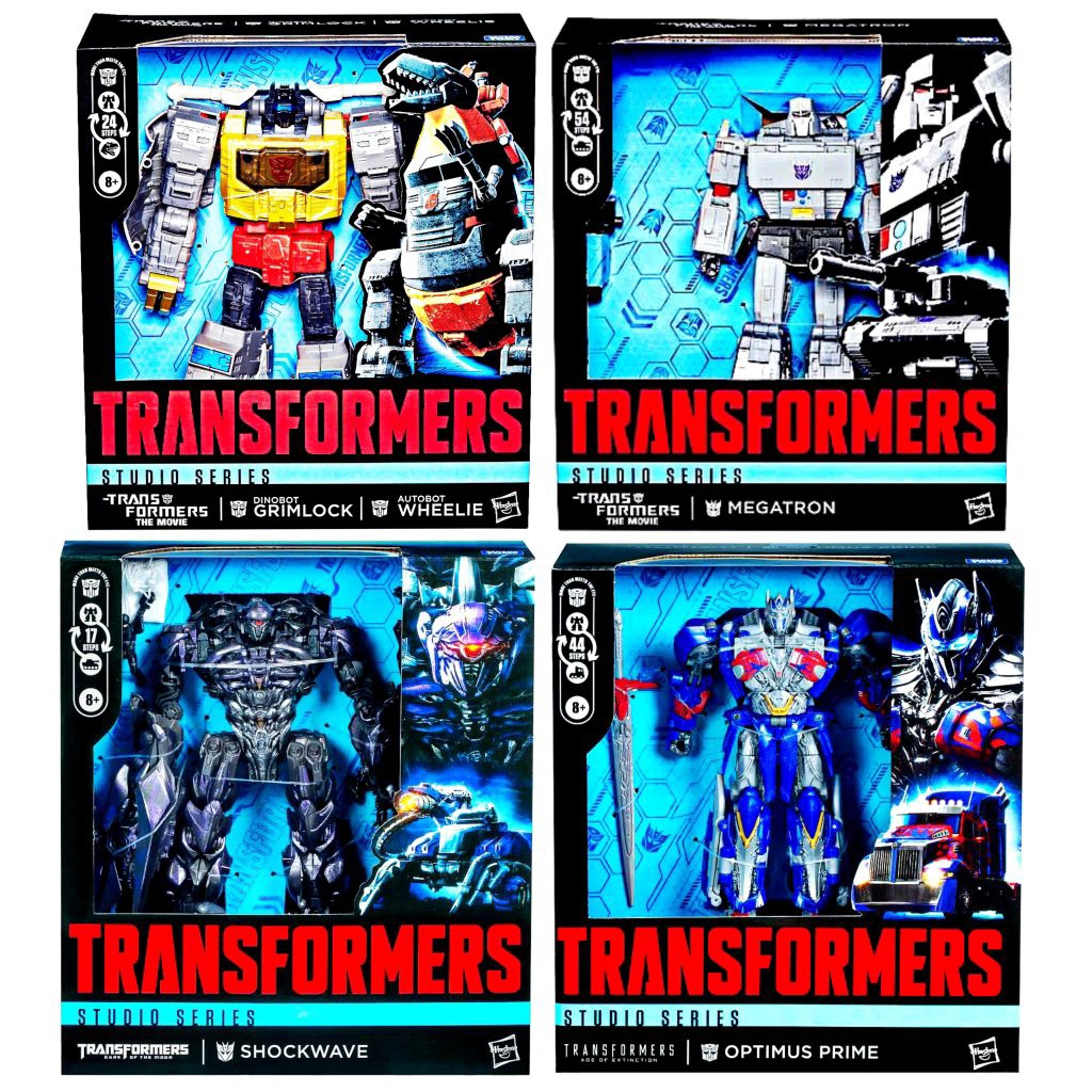Transformers Studio Series Leader Grimlock Megatron Optimus Prime ...