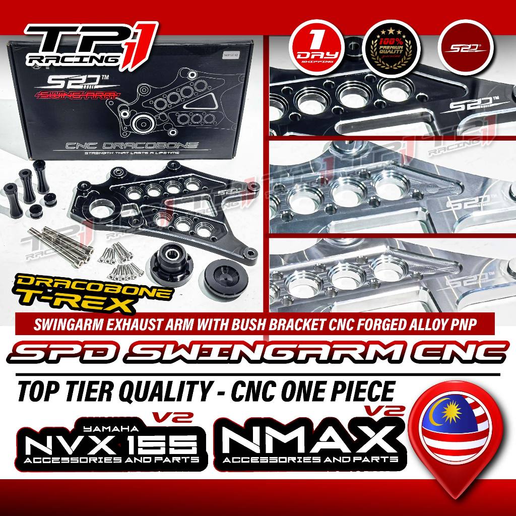Swing Arm SPD / S2D SP-BONE NMAX V2 NVX V2 AEROX PNP Swingarm Exhaust ...