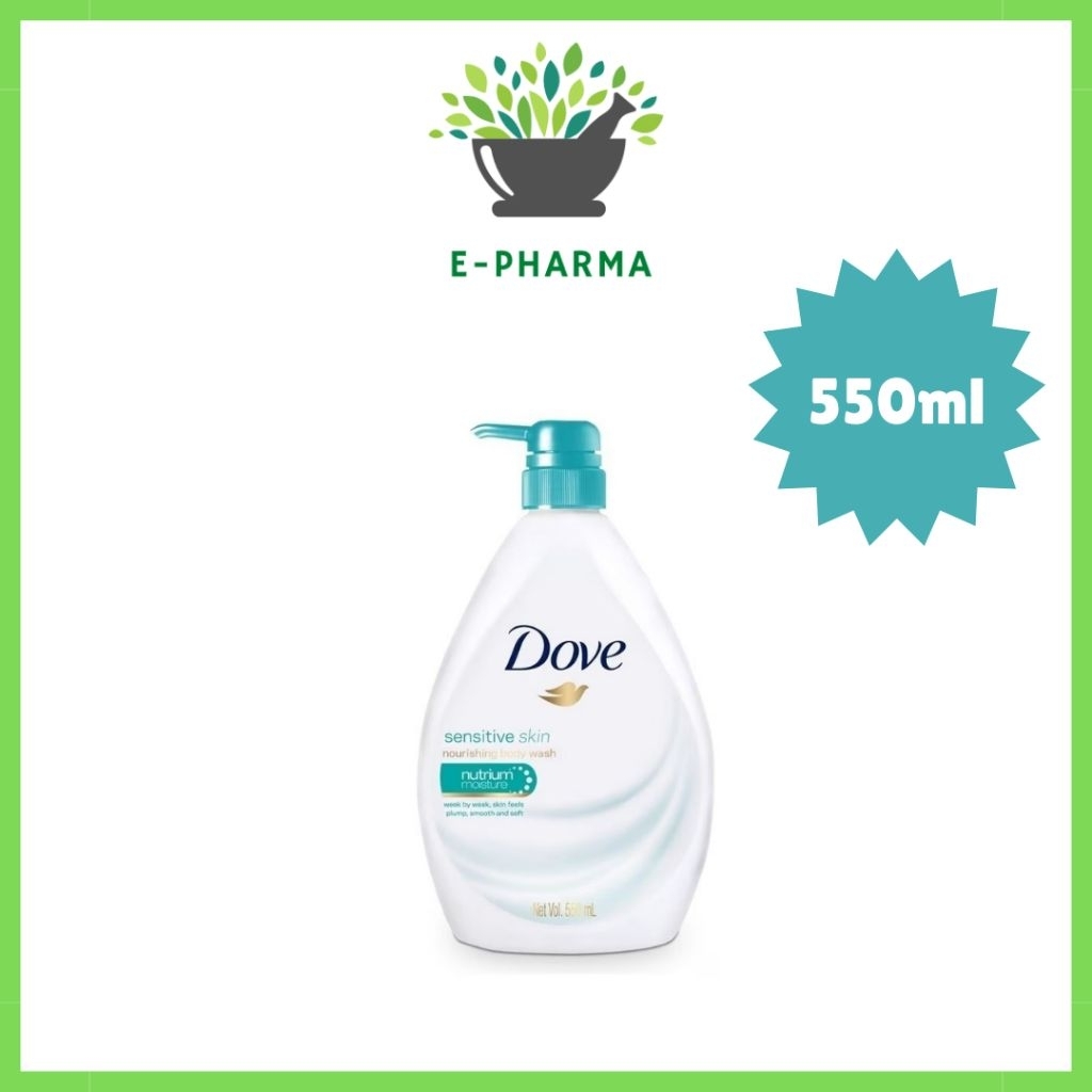 Dove Sensitive Skin Nourishing Body Wash 500ml | Shopee Singapore