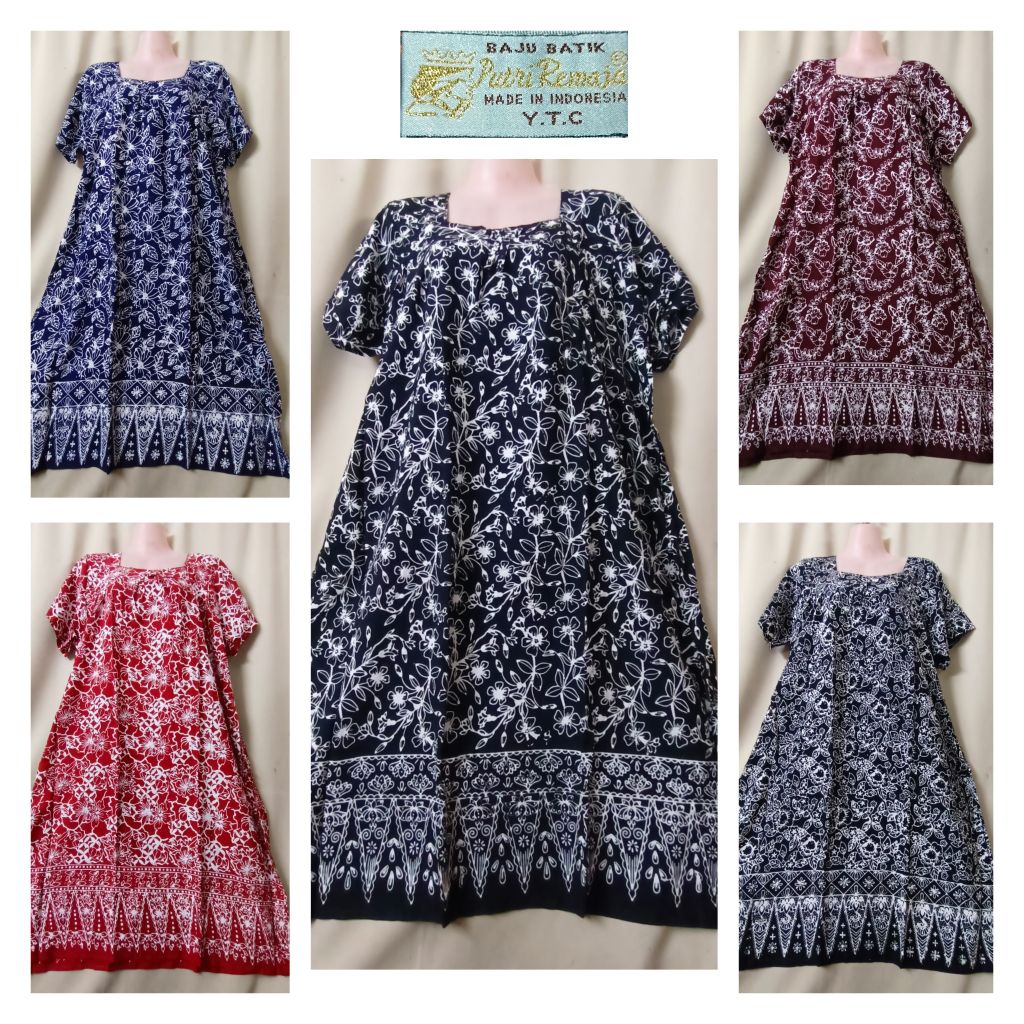 P2 (Size 2XL) (YTPC Teenage Girls) Batik Nightgown Batik Night Dress ...