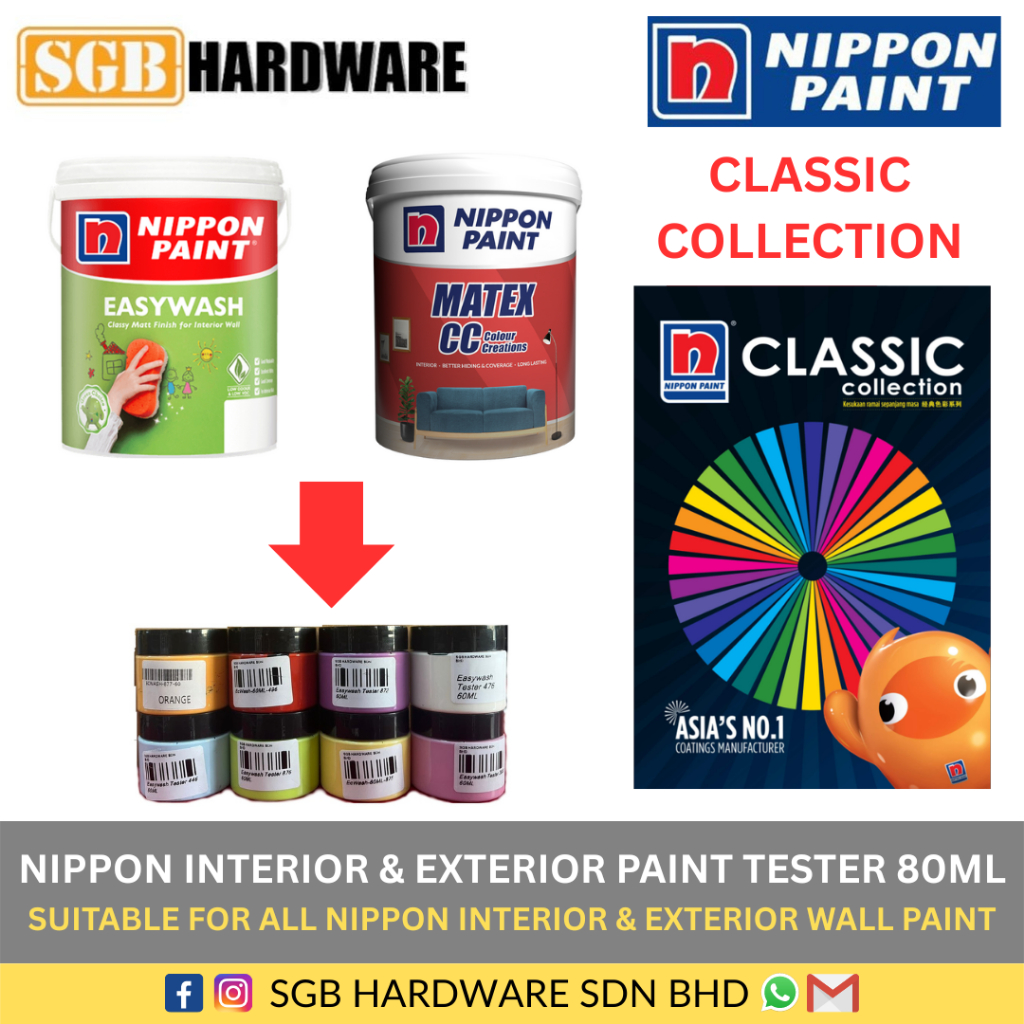 Nippon Paint Matex Tester / Interior & Exterior Wall Paint Tester ...