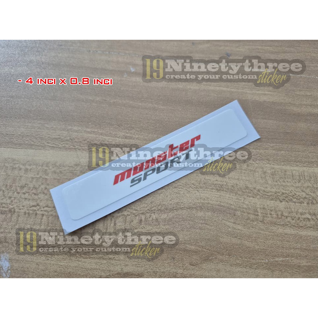 monster sport sticker print custom | Shopee Singapore