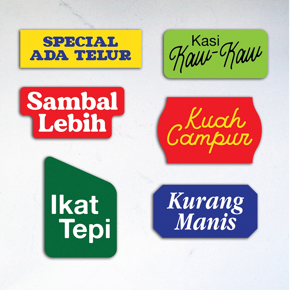 Aesthetic Cool Sticker Makan - Makan Slang by Rated Studio | Shopee ...