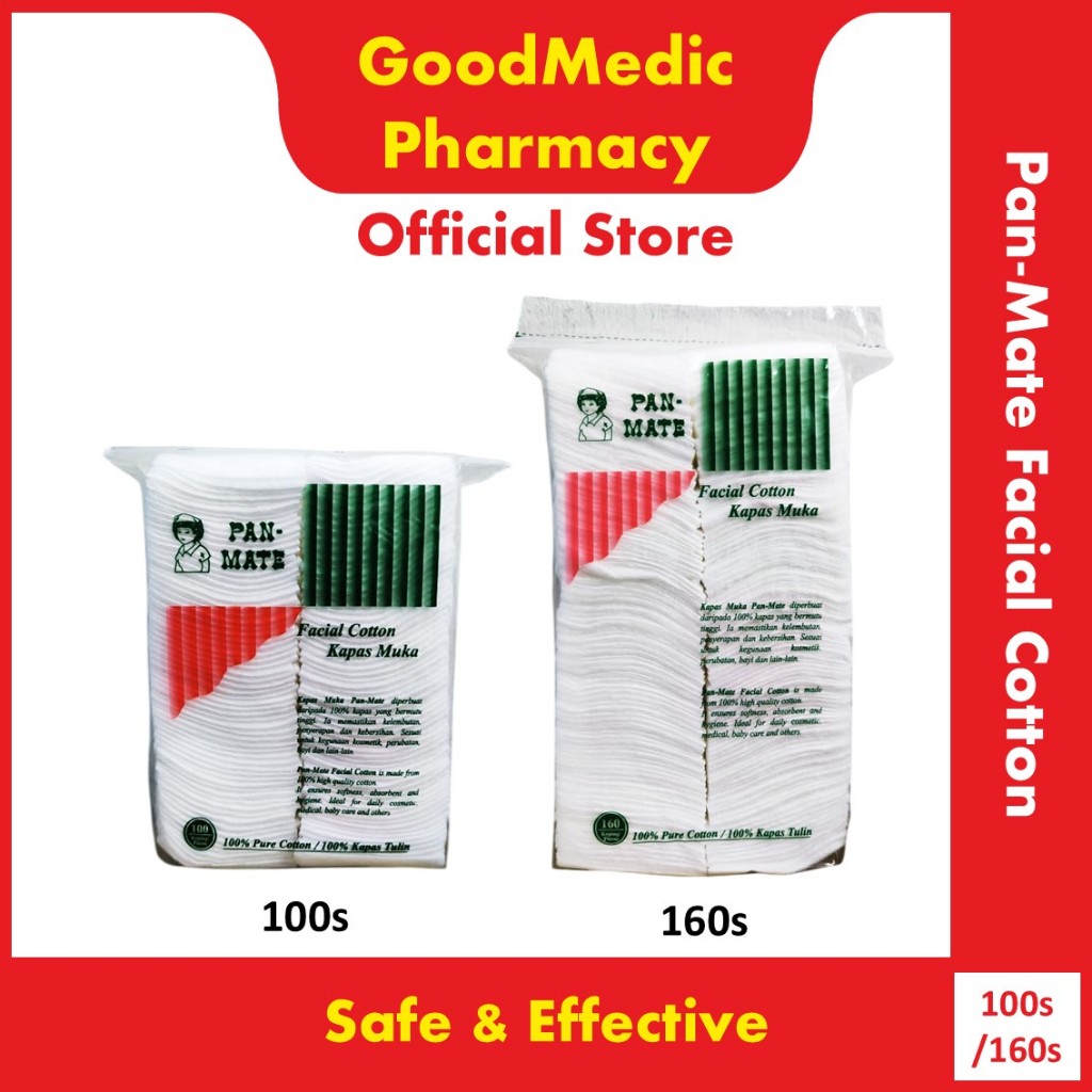 Pan-Mate Facial Cotton (100s/160s) | Shopee Singapore