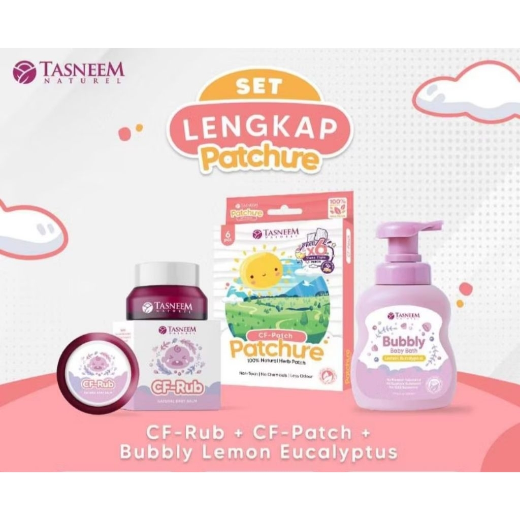 TASNEEM NATUREL Set CF patch Cough Patch (Tampalan Batuk) | Shopee ...