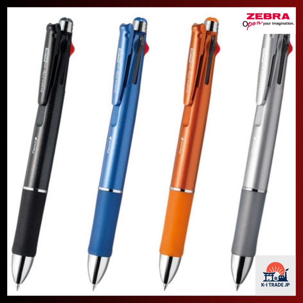 Zebra Clip-On Multi 1000, Multi-Function Ballpoint Pen, 4 Colors ...