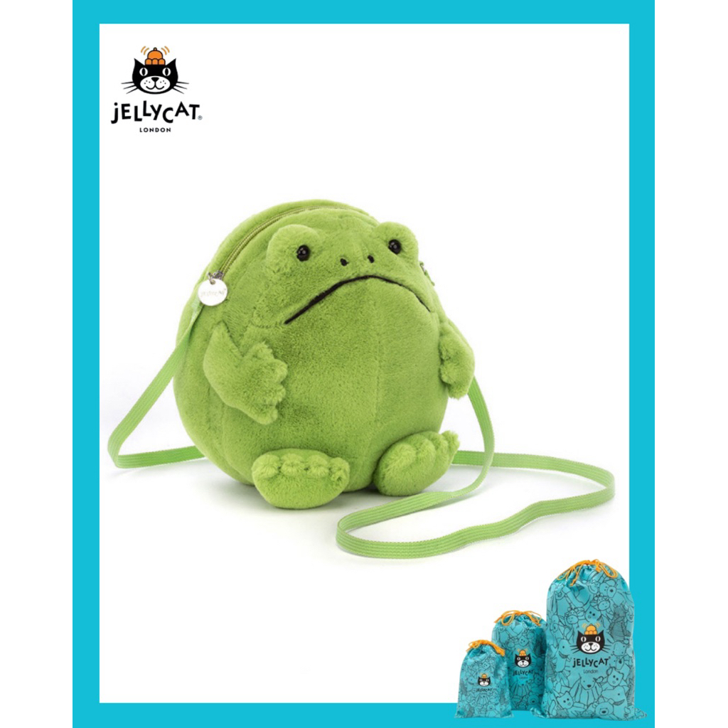 Authentic Jellycat Ricky Rain Frog Bag Jellycat | Shopee Singapore