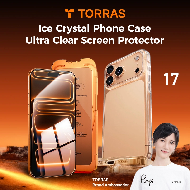 TORRAS C1 Case & Ultra-Clear Film Set for iPhone 17 Series - Anti ...