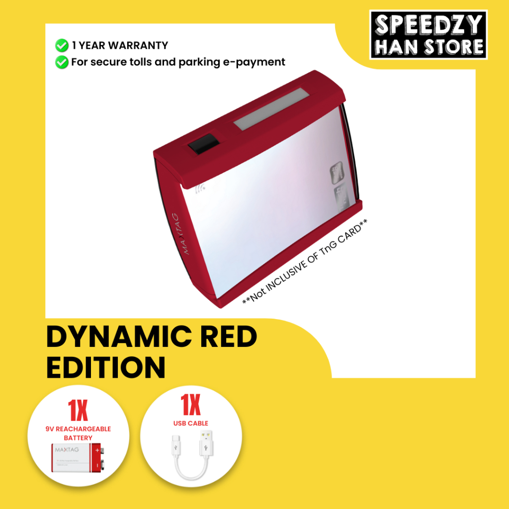 Dynamic Red Edition MaxTag Smart Tag Touch n Go Toll | Shopee Singapore