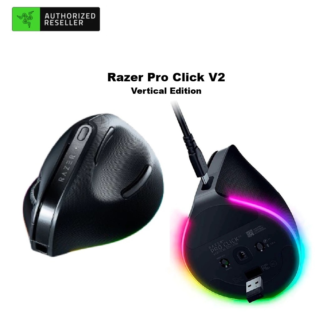 Razer Pro Click V2 - Vertical Edition Wireless Mouse | 6-Button Ergo ...