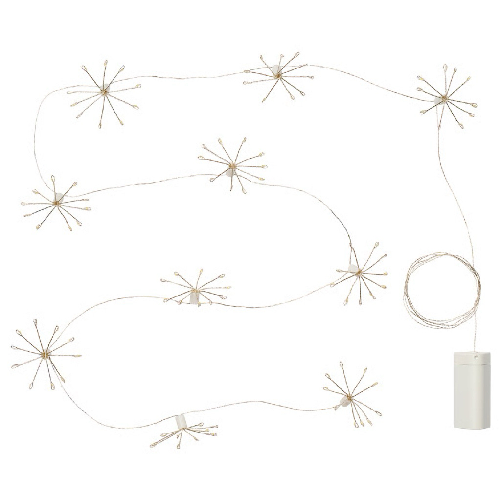 CHRISTMAS IKEA STRALA LED lighting chain with 10 lights, sparkler ...
