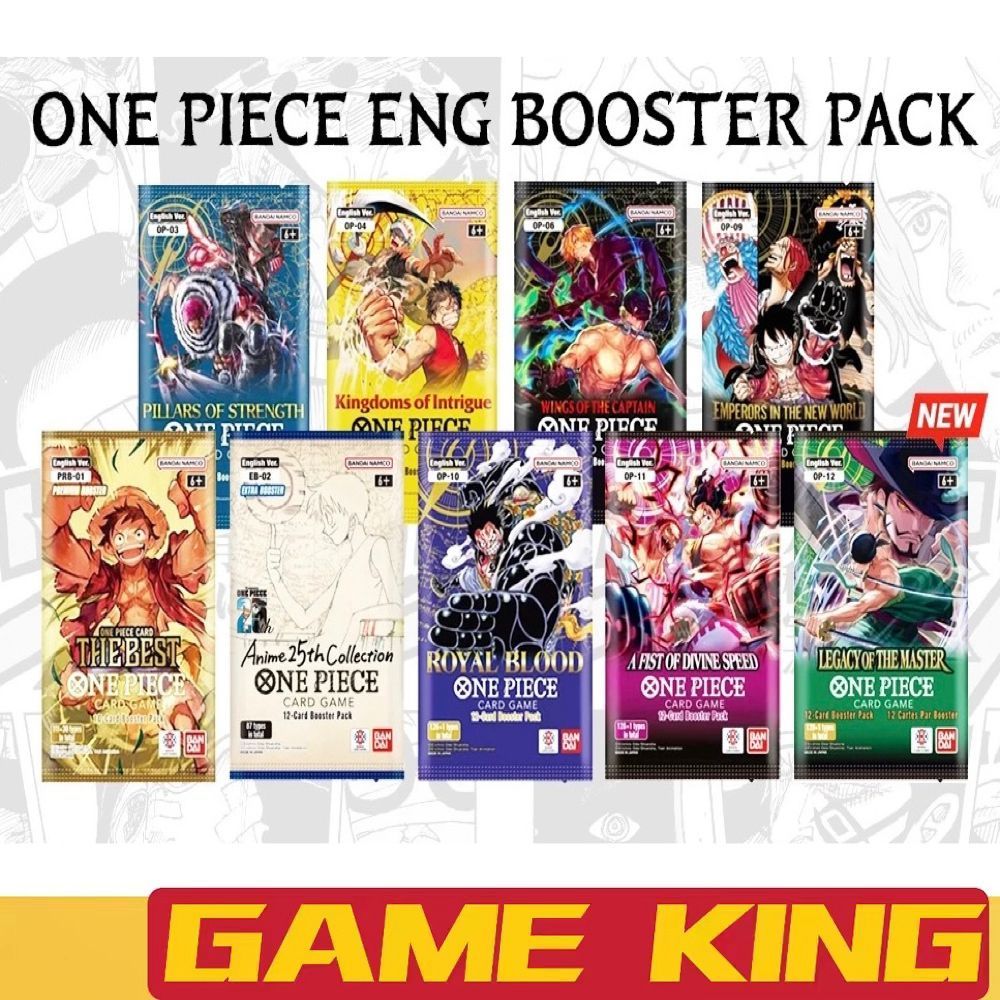 One Piece TCG ENGLISH Booster Pack OP13 / OP03 / OP04 / OP05 / OP06 ...