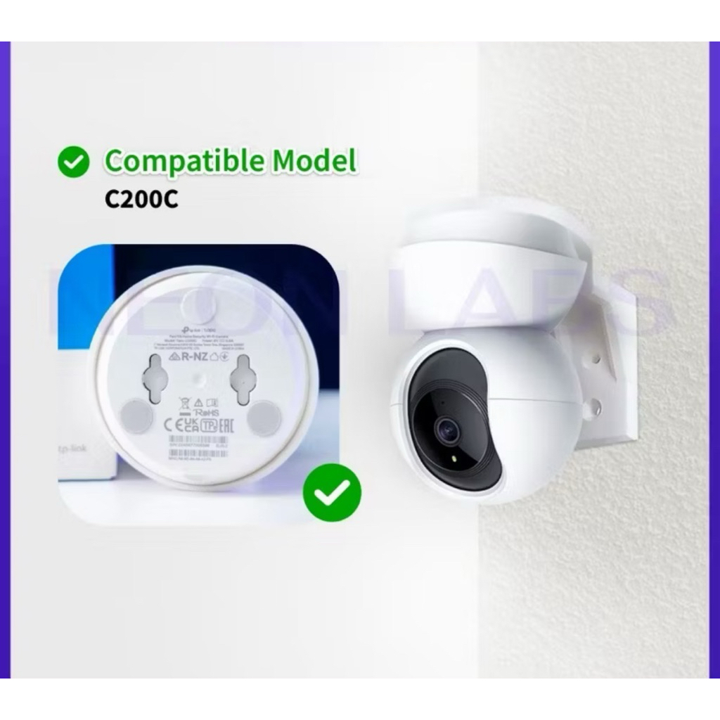 TP-Link Tapo Camera Wall Mount Bracket Holder | Compatible C200 C200C ...