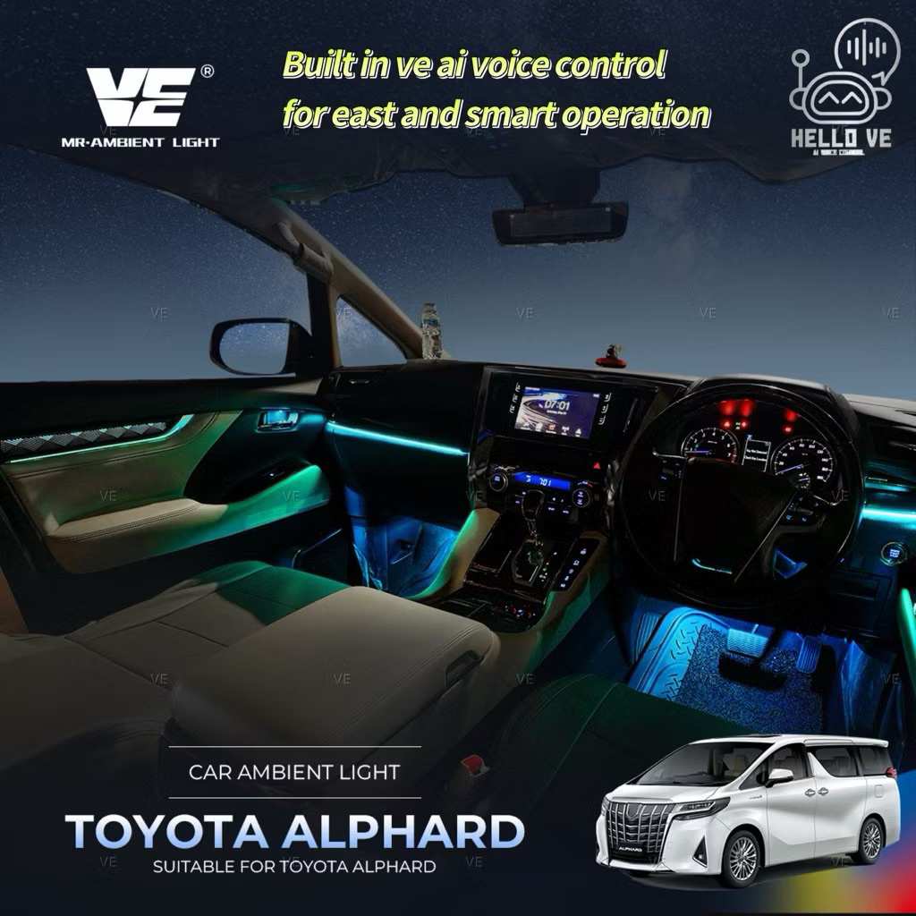 [Toyota Alphard ANH30] OEM Interior RGB LED Ambient Light | Shopee ...