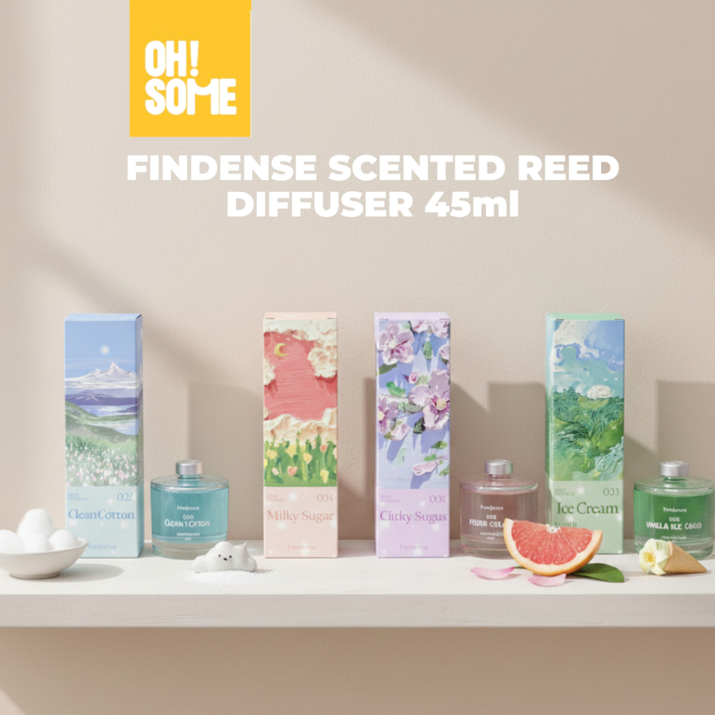 OHSOME - Findense Scented Reed Diffuser 45ml/ Floral Fragrance with ...