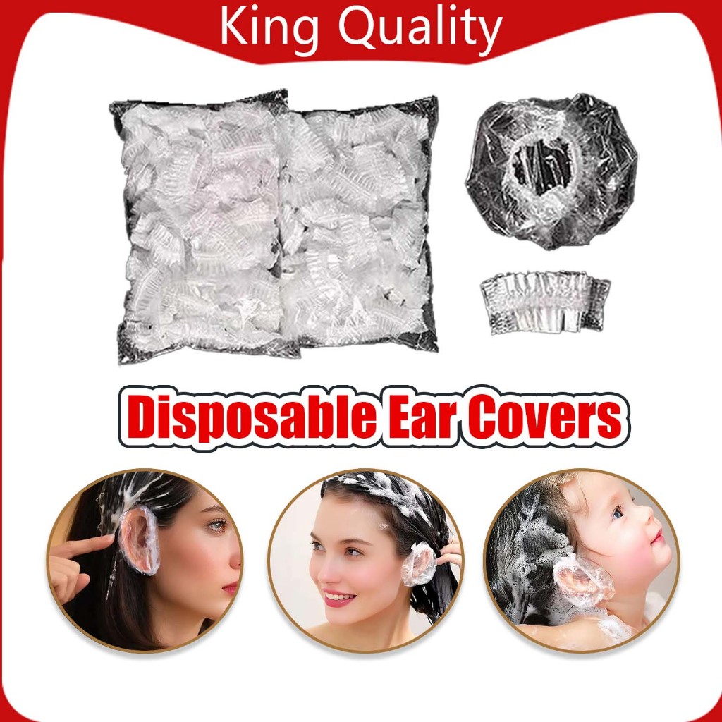 Disposable Ear Cover Cap 100PCS/Waterproof Bath Shower Ear Protector ...