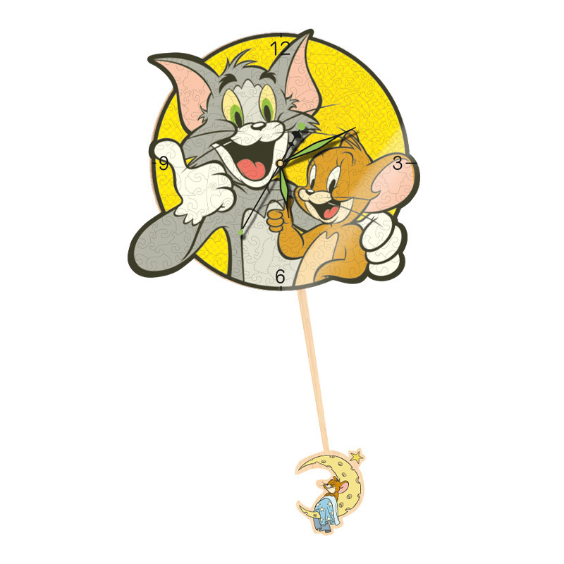 Tom and Jerry Clock Puzzle - Cat and Mouse Duo 220 Pcs | Shopee Singapore
