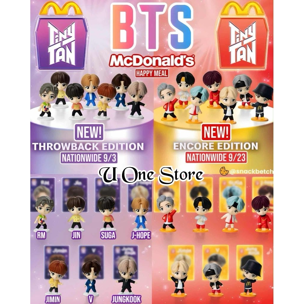 Mcdonalds McDonald's MCD Mekdi Happy Meal Toy TinyTan inspired by BTS Throwback Edition 2025 ...