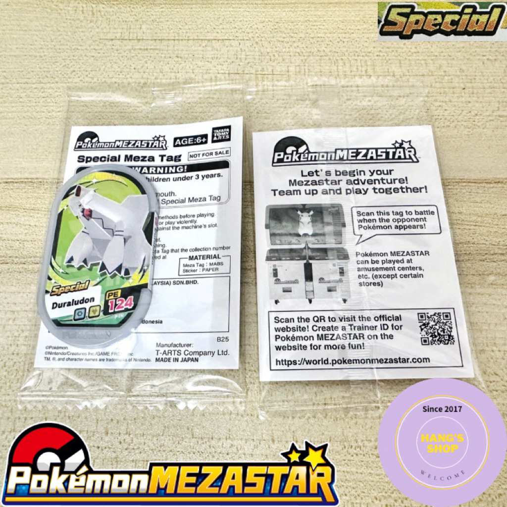 Pokemon Mezastar Special Duraludon Meza Tag | Shopee Singapore