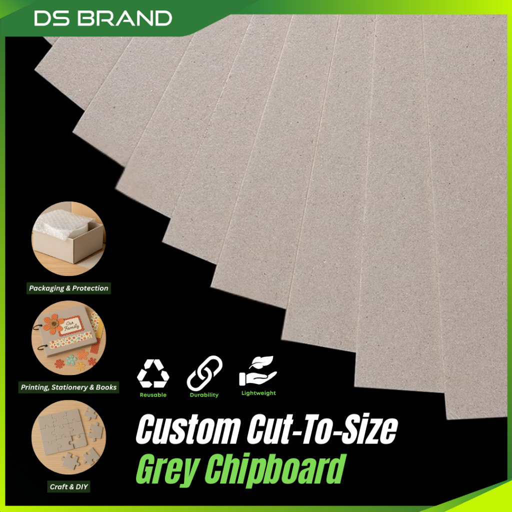 Kadbod Tebal Custom Cut-To-Size / DIY Grey ChipBoard / Hard Card Board ...