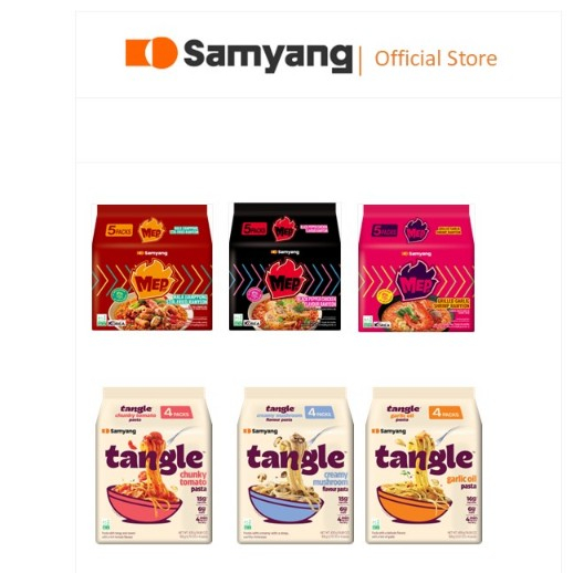 SAMYANG TANGLE 4'S X100G + MEP 5'S X 80G BUNDLE SET | Shopee Singapore