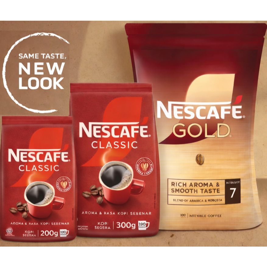 NESCAFE Classic 200g/300g NESCAFE Gold Refill Pack 170g | Shopee Singapore