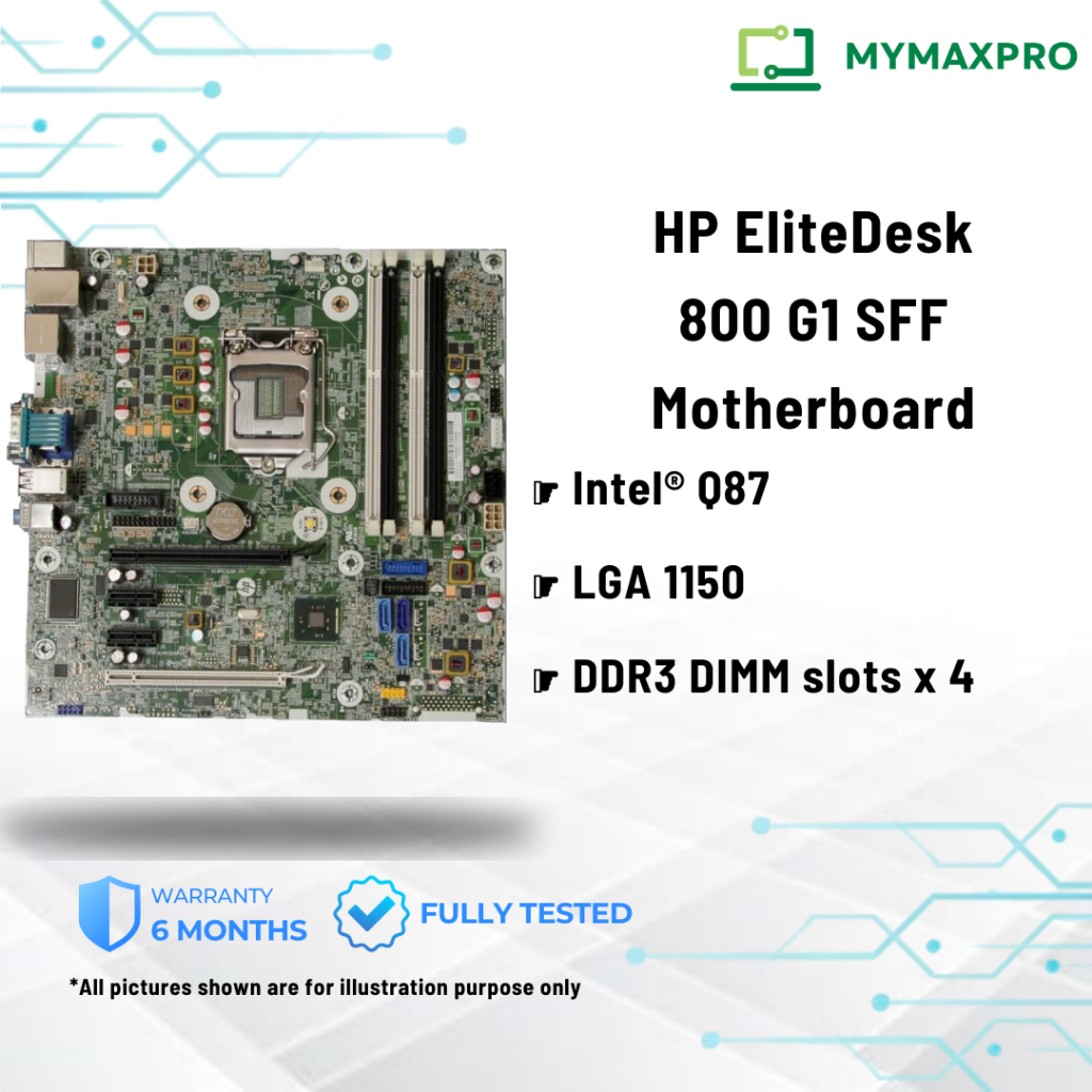 HP EliteDesk 800 G1 SFF Motherboard LGA1150 DDR3 737728-001 737728-501 ...