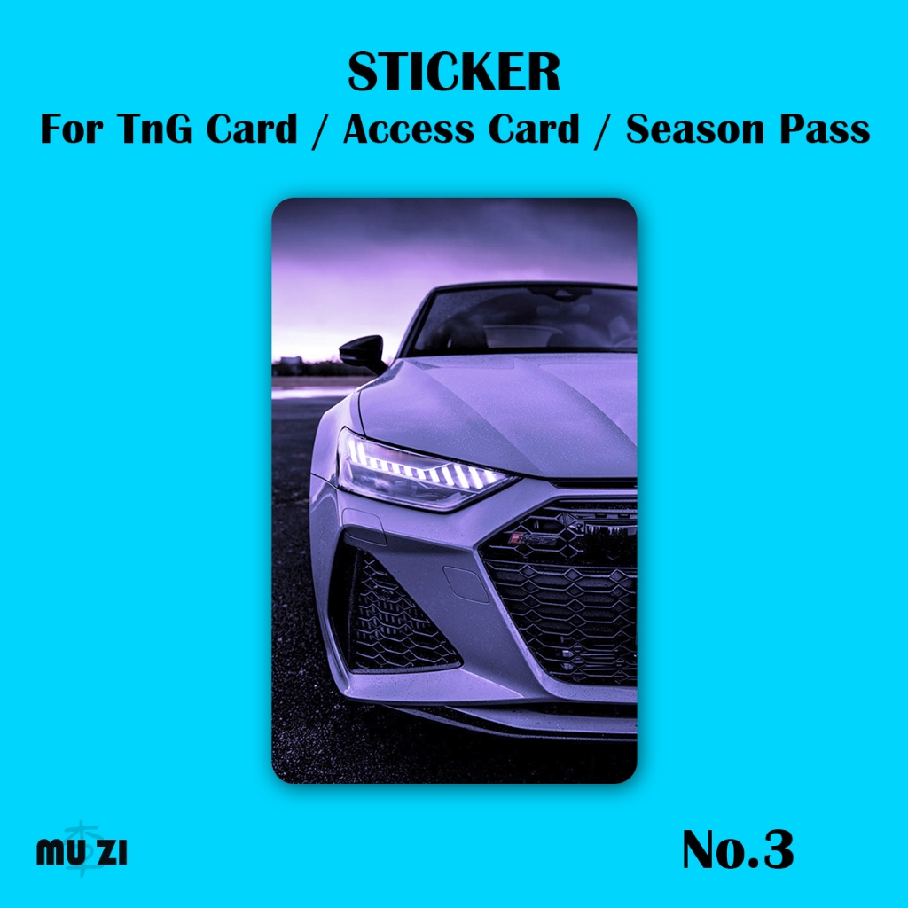 Audi TnG Card STICKER NFC STICKER Waterproof Thick Hard Material Audi ...