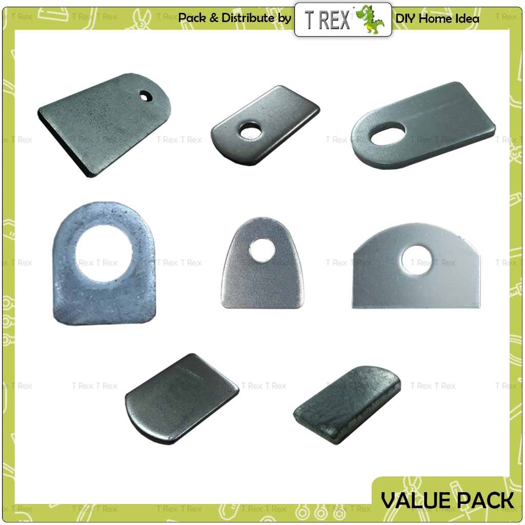 T Rex DIY Welding Ear Bracket Weld Tabs / Flat Joint Brace Mounting ...