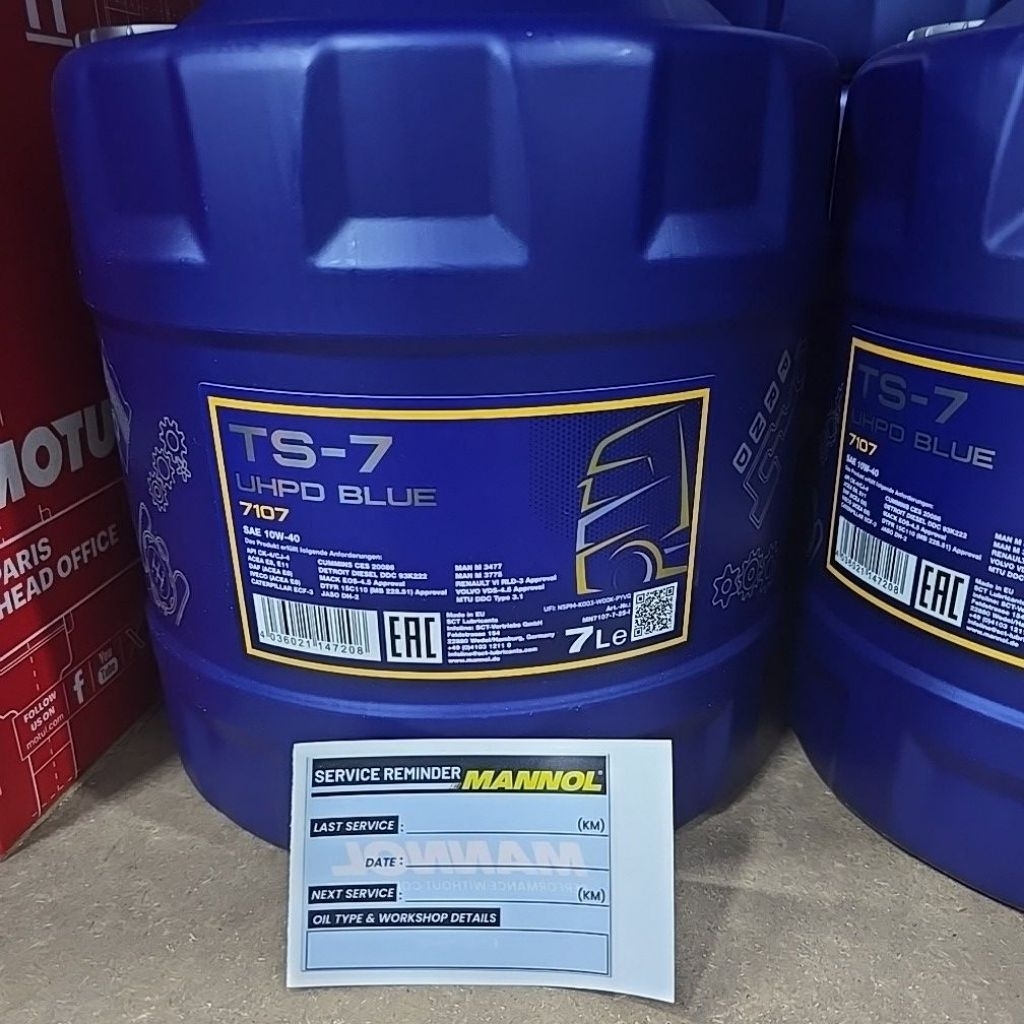Mannol TS7 (7Liter) 2025y New Packing 10W40 Fully Synthetic high grade ...