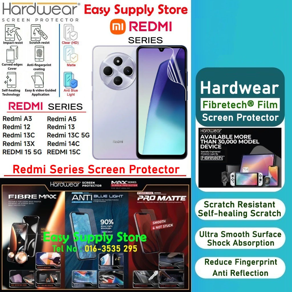 Hardwear Hydrogel Film Screen Protector Redmi Series A3 | A5 | 12 | 13 ...