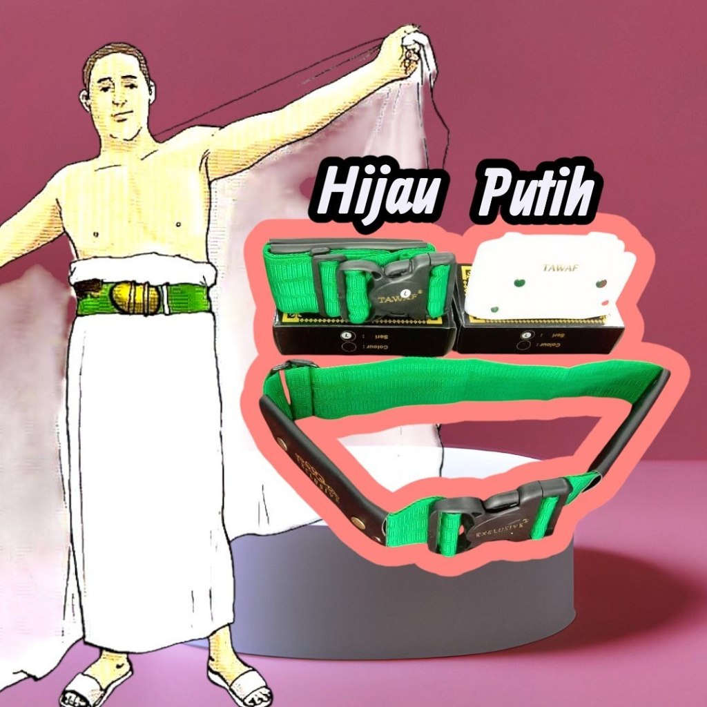 Adult Hajj Umrah Belt Tawaf Ihram Belt Without Stitching Muslim Hajj ...