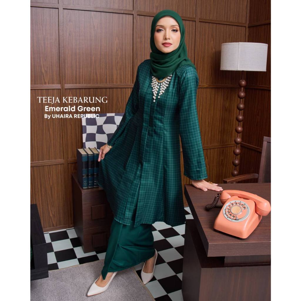 Baju Kurung Kebarung Labuh Kembang Soft Cotton Plus Size BY ...