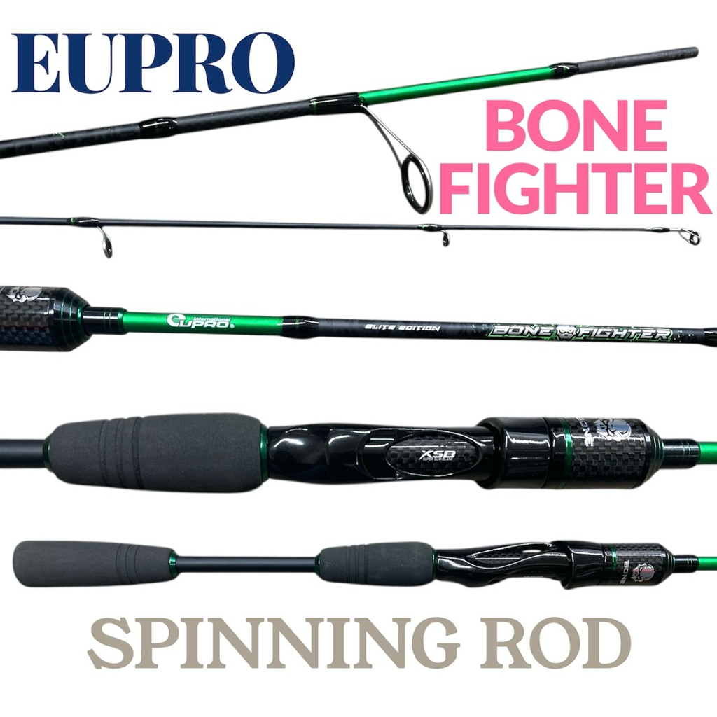 Eupro bone fighter spinning and casting fishing rod | Shopee Singapore