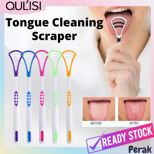 OULISI Oral And Dental Tongue Scraper Anti Bacterial Fresh Breath ...