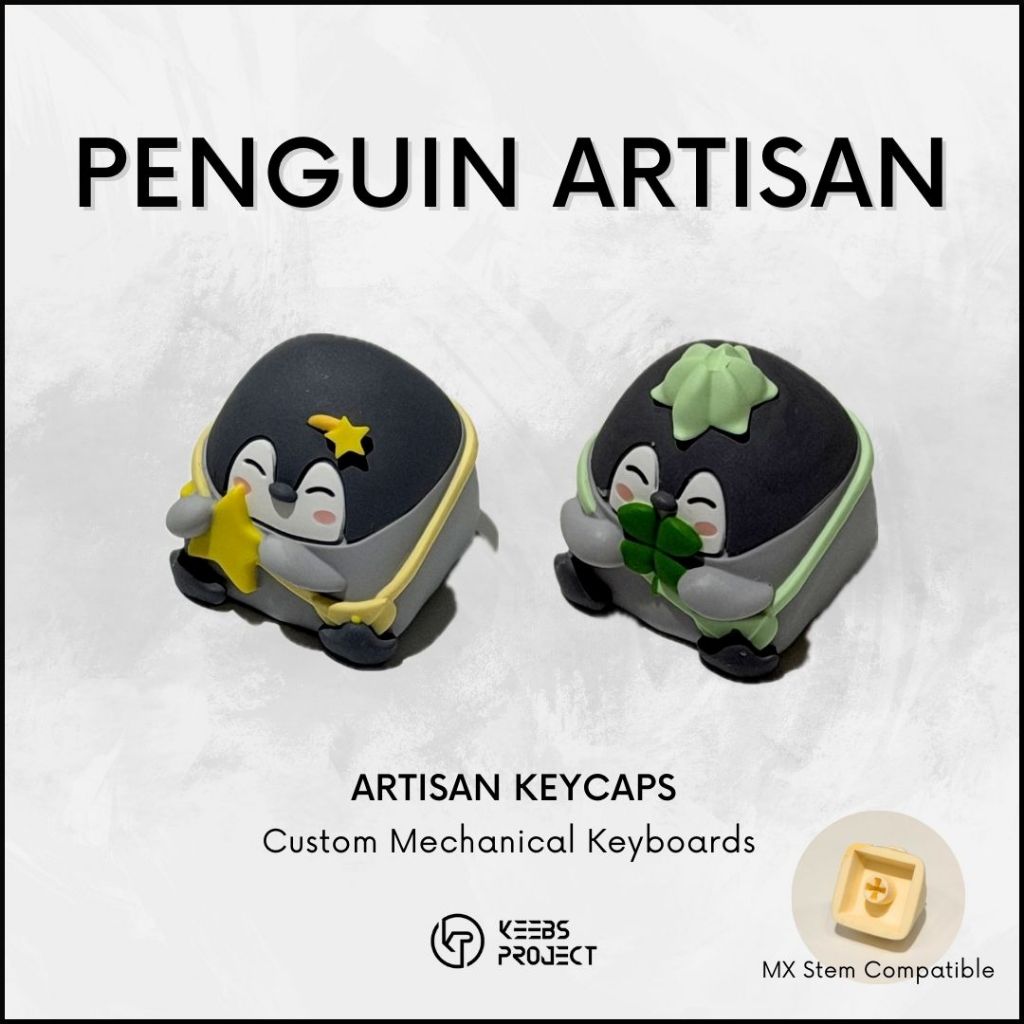 Penguin Cute Artisan Keycaps for Mechanical Keyboard | Shopee Singapore